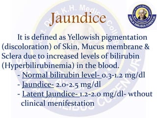 Jaundice Pathology | PPTX