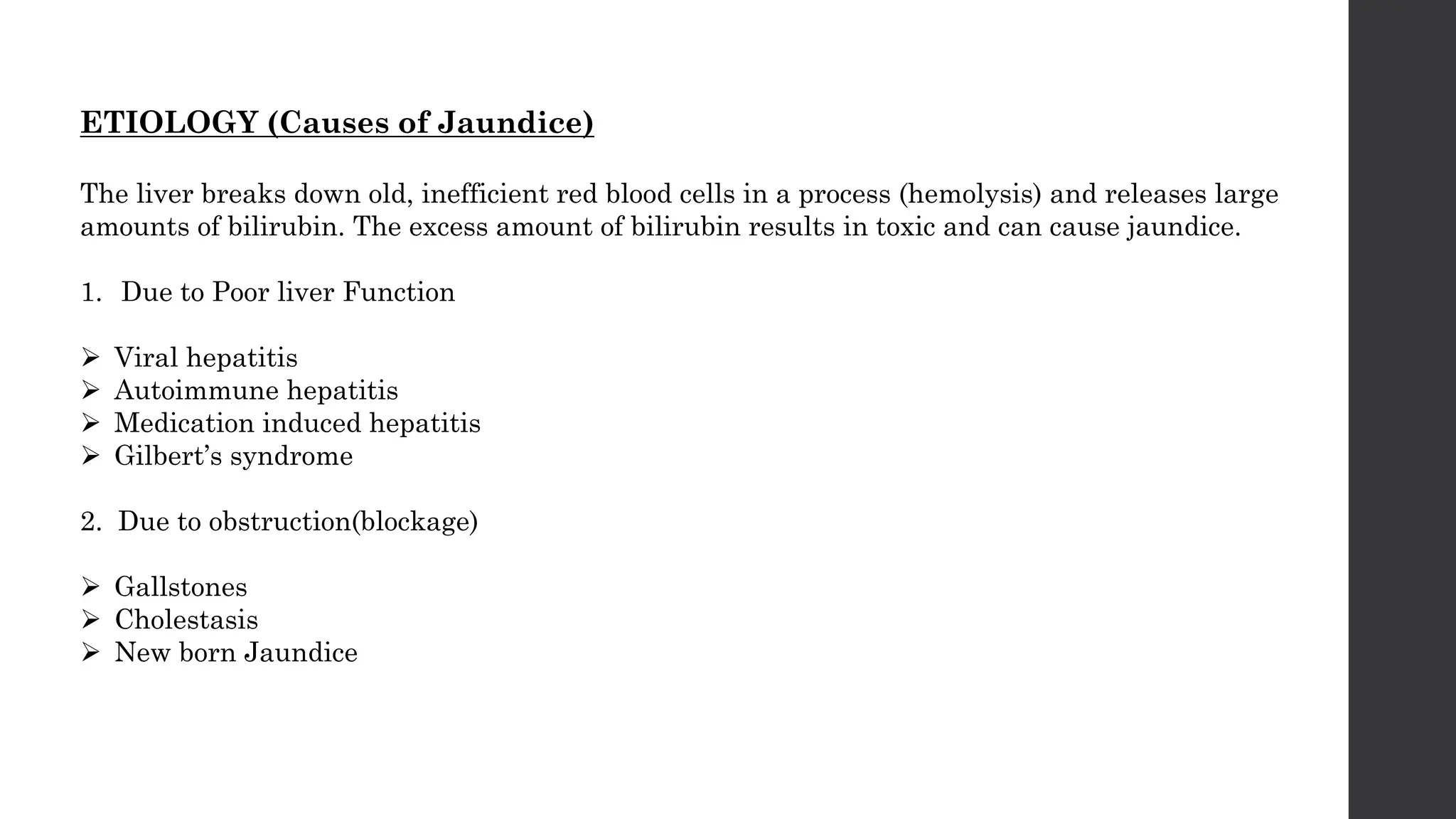 jaundice, PPT by Arun Kumar Dutta, Pathophysiology of Jaundice | PDF