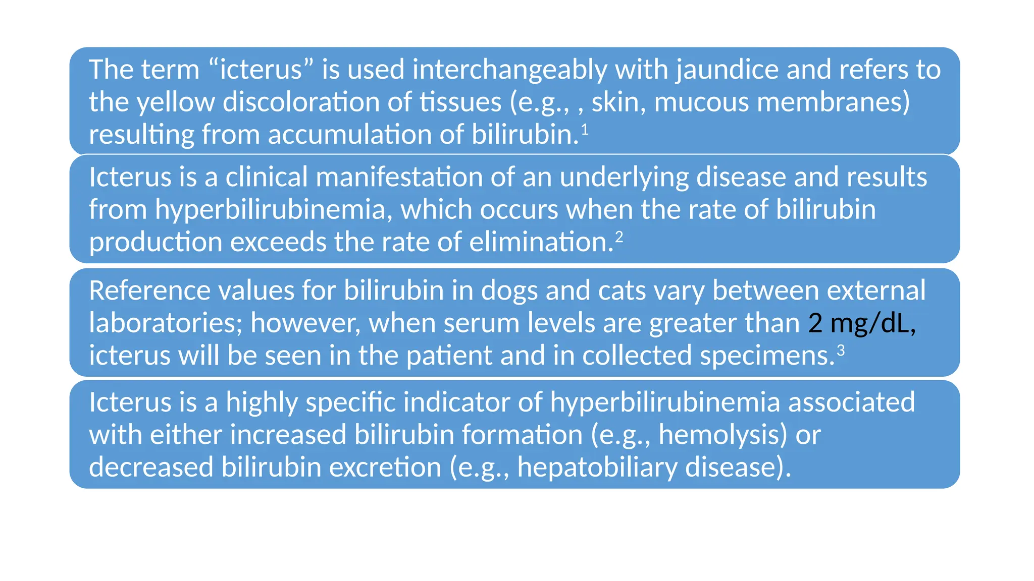 Jaundice /icterus in small animals pathophysiology of jaundice | PPTX