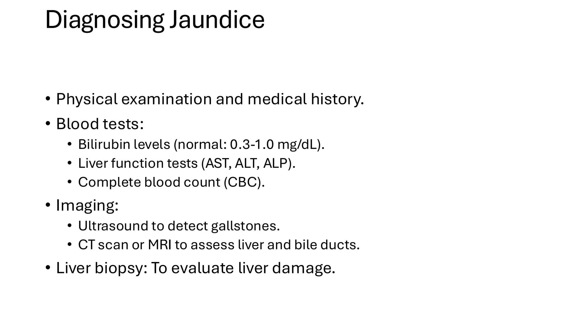 Jaundice, Diagnosis , Treatment, Complications | PDF