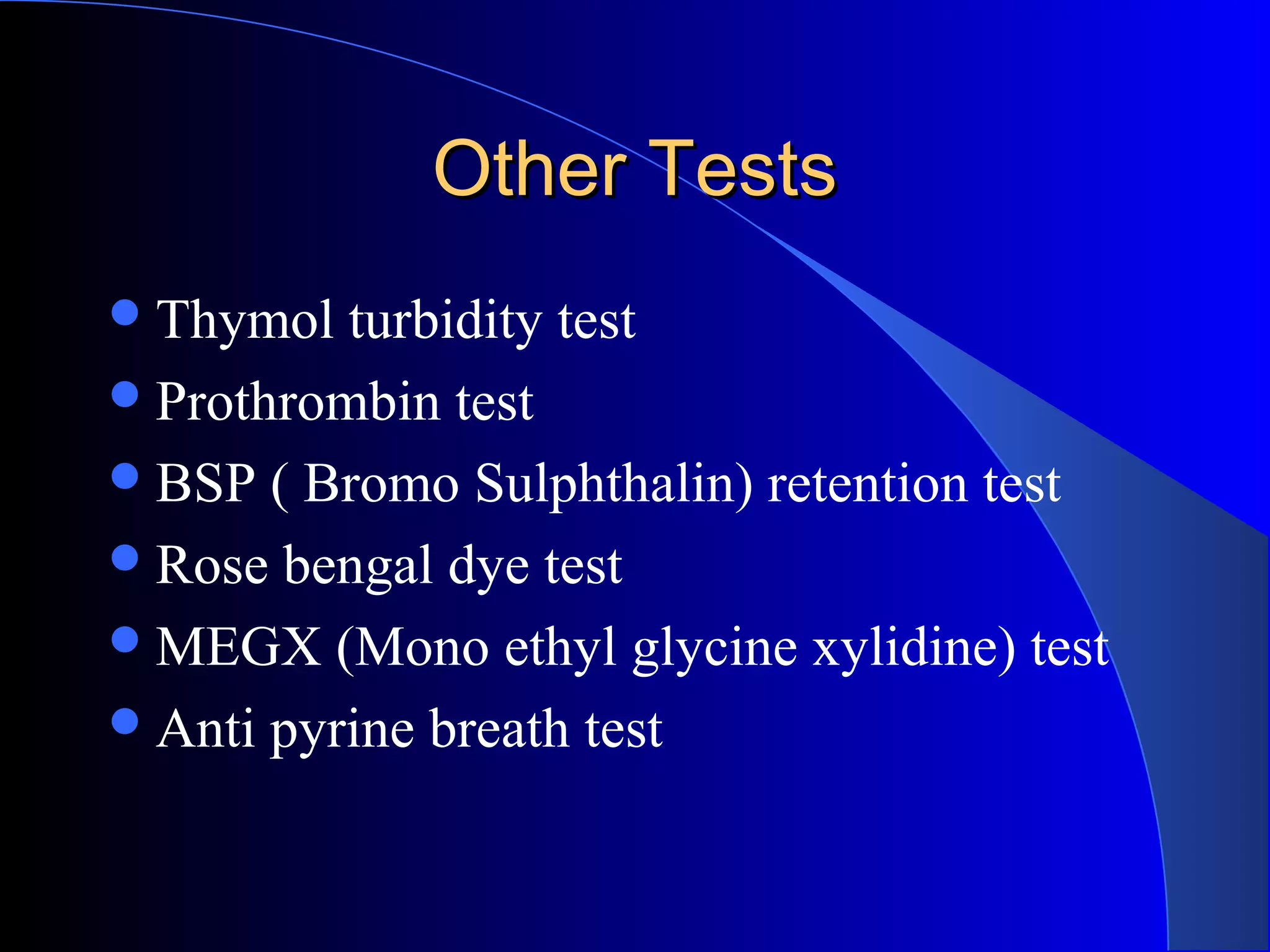 Jaundice - Liver Function Tests | PPT