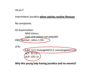 A case based approach to Jaundice | PPTX