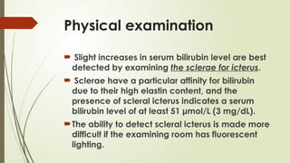 JAUNDICE for MBBS students ( 1st year early clinical exposure) | PPTX