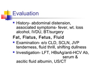 Jaundice & ascites | PPT