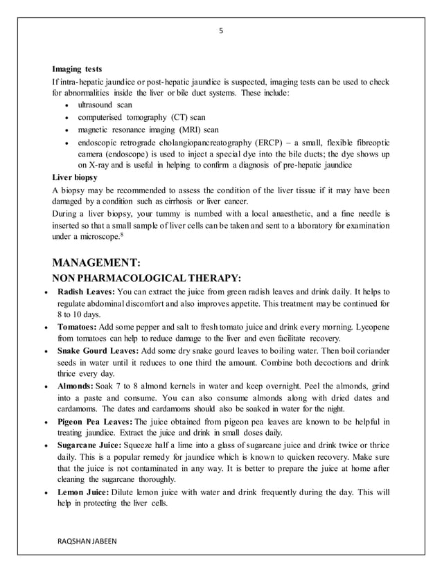Jaundice doc | PDF