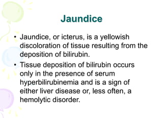 Jaundice - Etiology, pathogenesis, Clinical features, Investigation ...