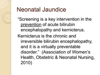 Jaundice in newborn | PPSX
