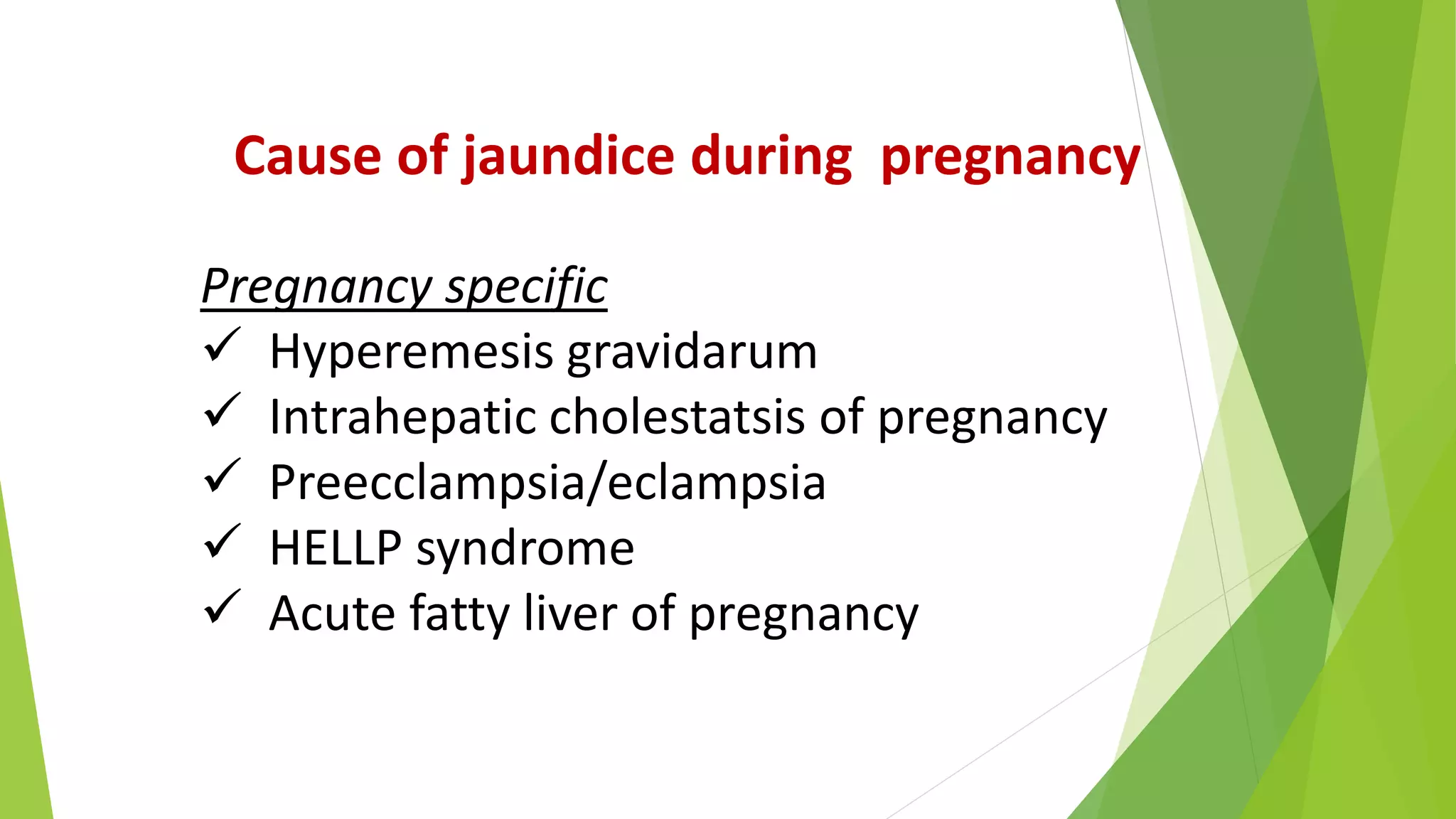 Jaundice in pregnancy | PPTX