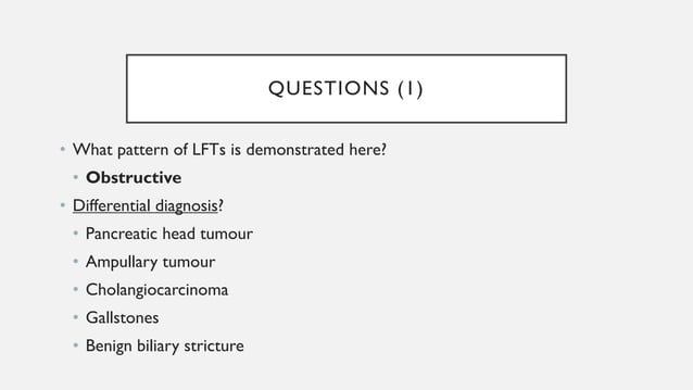 Jaundice and LFT interpretation | PDF | Digestive Disorders | Diseases ...