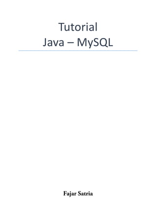 Jav mysql-fix | PDF