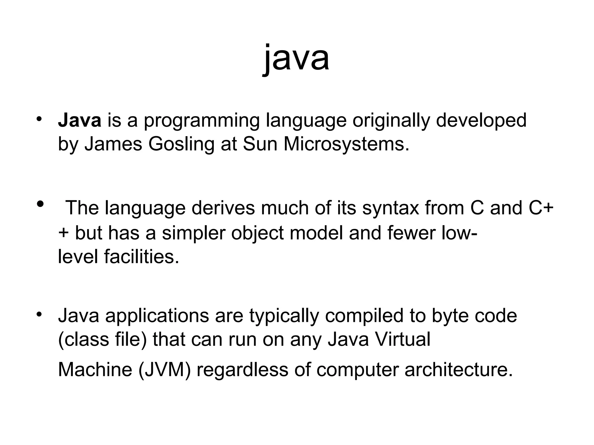 Java-java virtual machine | PPT