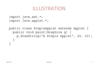 Applets_Basic Introduction | PPT