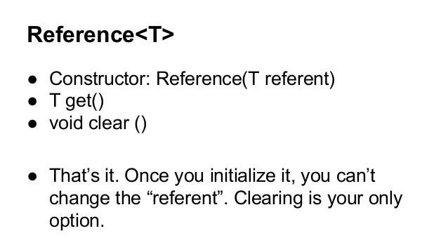 WeakReferences (java.lang.ref and more)