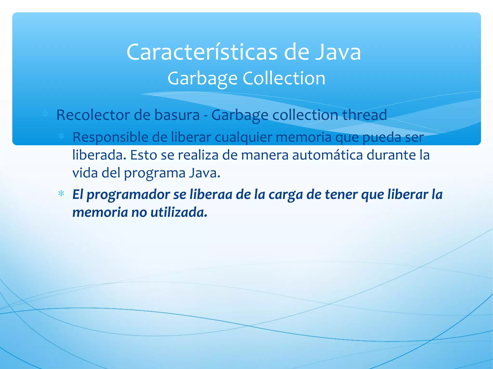 Java y sus caracteristicas | PPT | Programming Languages | Computing