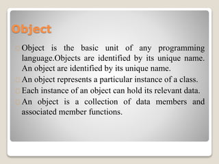 Java Object-Oriented Programming Conecpts(Real-Time) Examples | PPTX