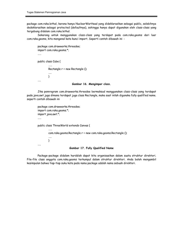 Struktur Pemrograman Java | PDF