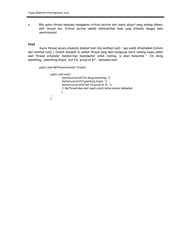 Struktur Pemrograman Java | PDF