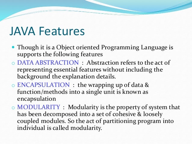 Java Features