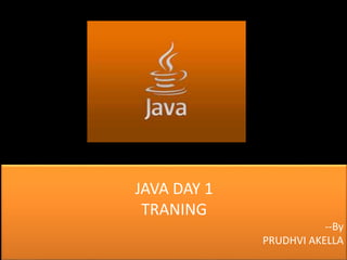JAVA CLASS1 | PPT