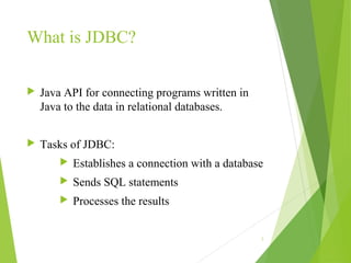 Select query in JDBC | PPT