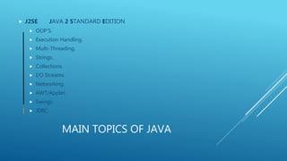 Introduction to Basic Java Versions and their features | PPTX