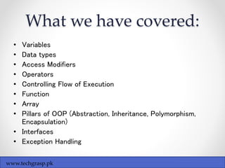 Basic Java And OOP | PPT