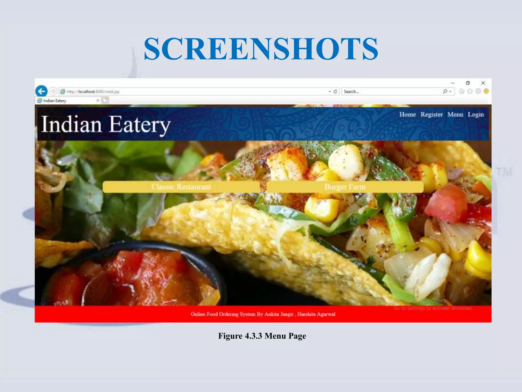 Online Food Ordering System | PPTX