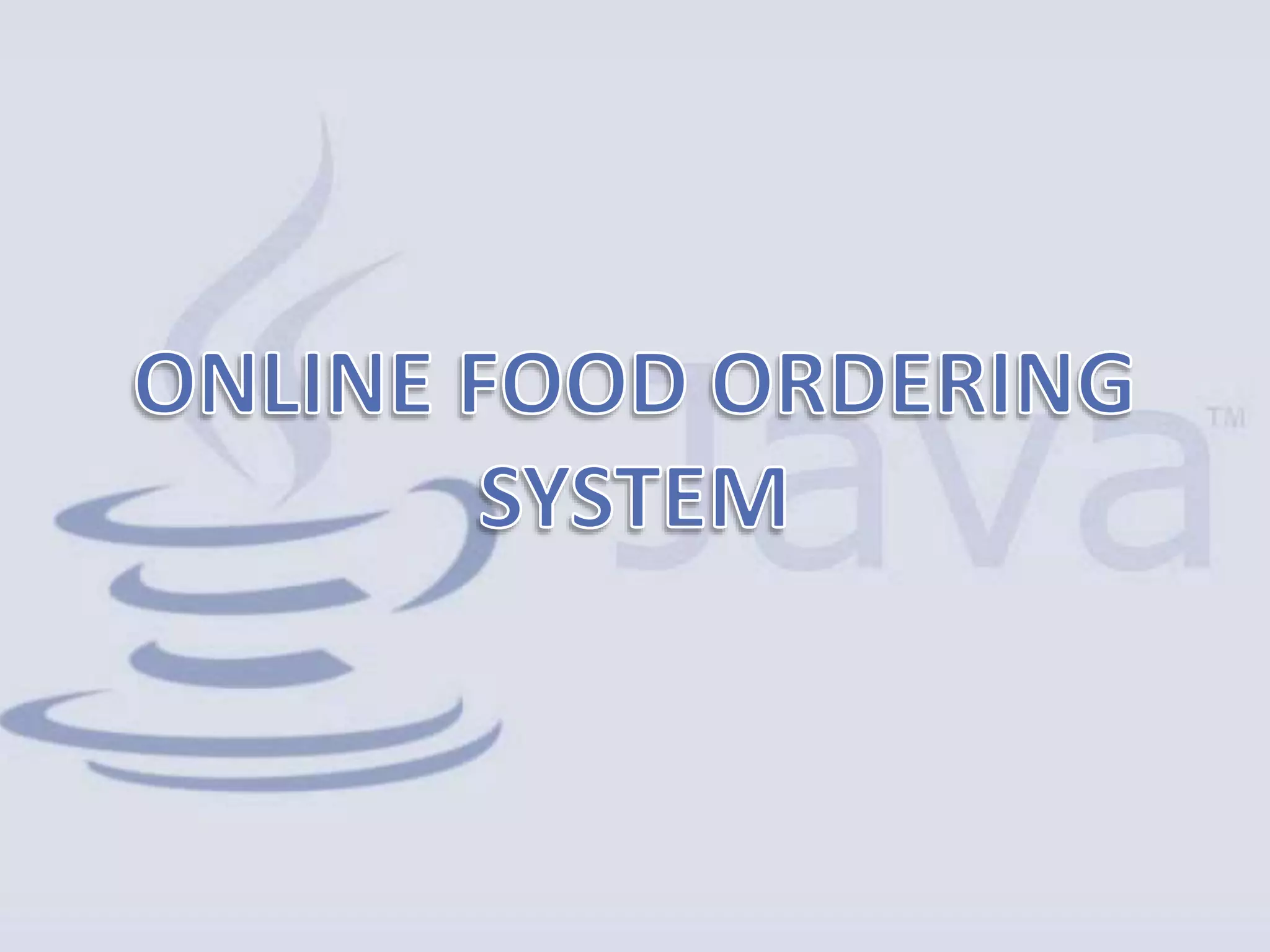 Online Food Ordering System | PPTX
