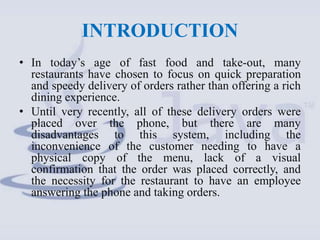 Online Food Ordering System | PPTX