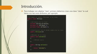 Construcción de objetos en Java | PPTX | Programming Languages | Computing
