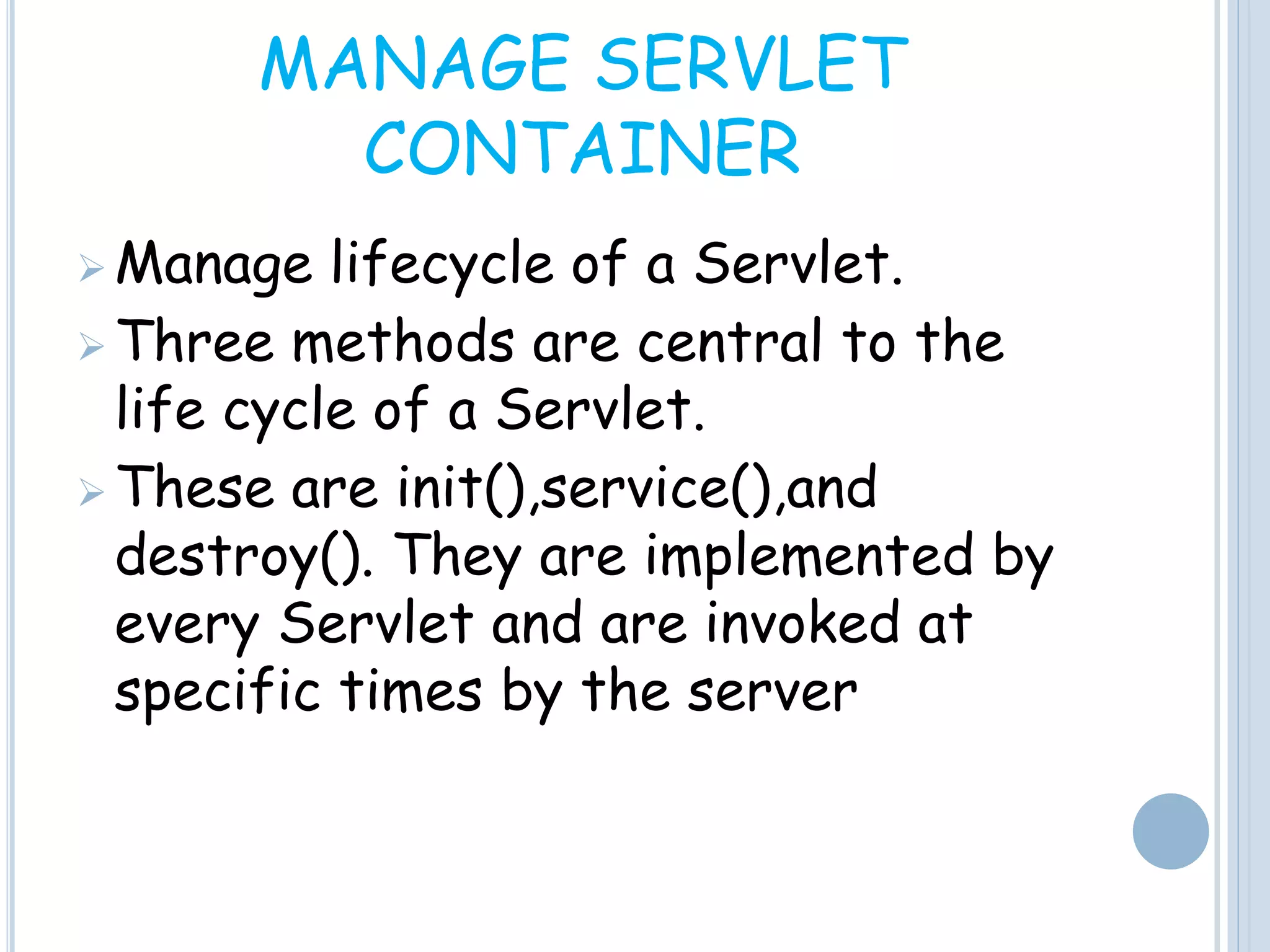 servlet in java | PPTX