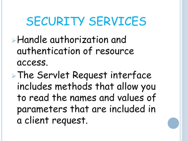 servlet in java | PPTX | Web Development | Internet