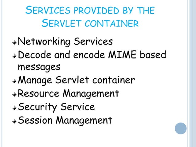 servlet in java | PPTX | Web Development | Internet