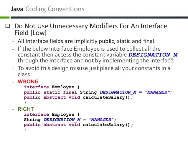 Java J2EE Coding Conventions java-j2ee-coding-conventions
