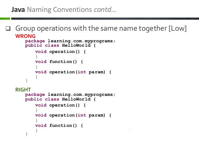 Java J2EE Coding Conventions java-j2ee-coding-conventions