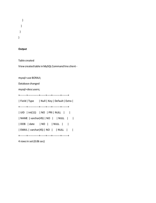 Java database connecticity steps | PDF