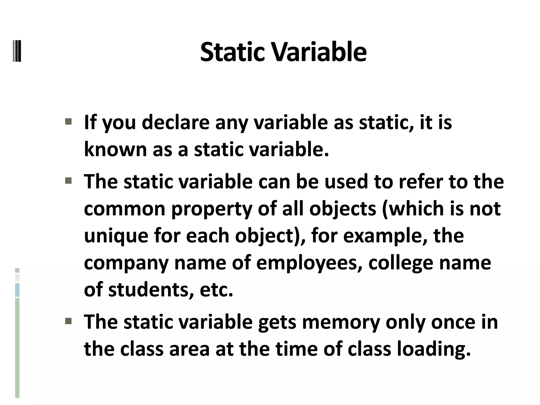 This and Static Keyword | PPT