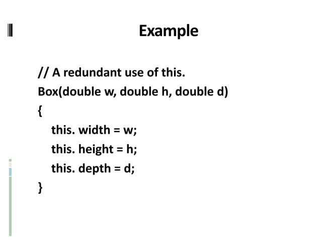 This and Static Keyword | PPT