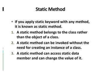 This and Static Keyword | PPT