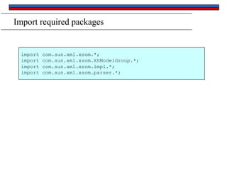 Java and XML Schema | PPTX