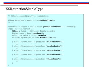 Java and XML Schema | PPTX