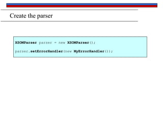 Java and XML Schema | PPTX