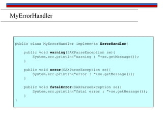 Java and XML Schema | PPTX