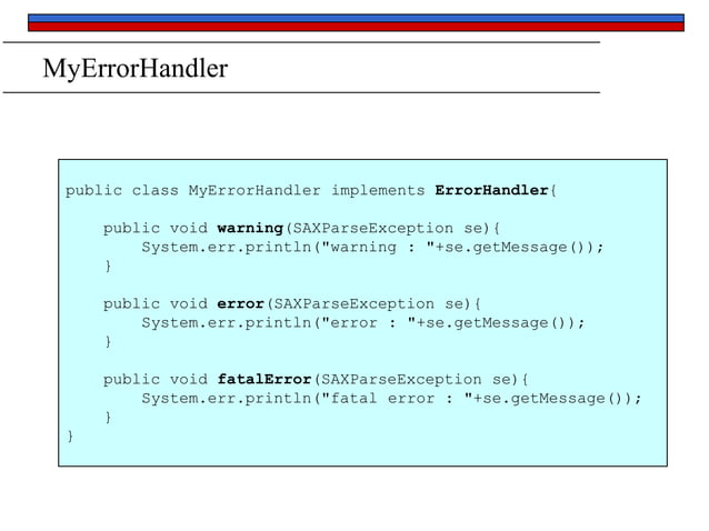 Java and XML Schema | PPT
