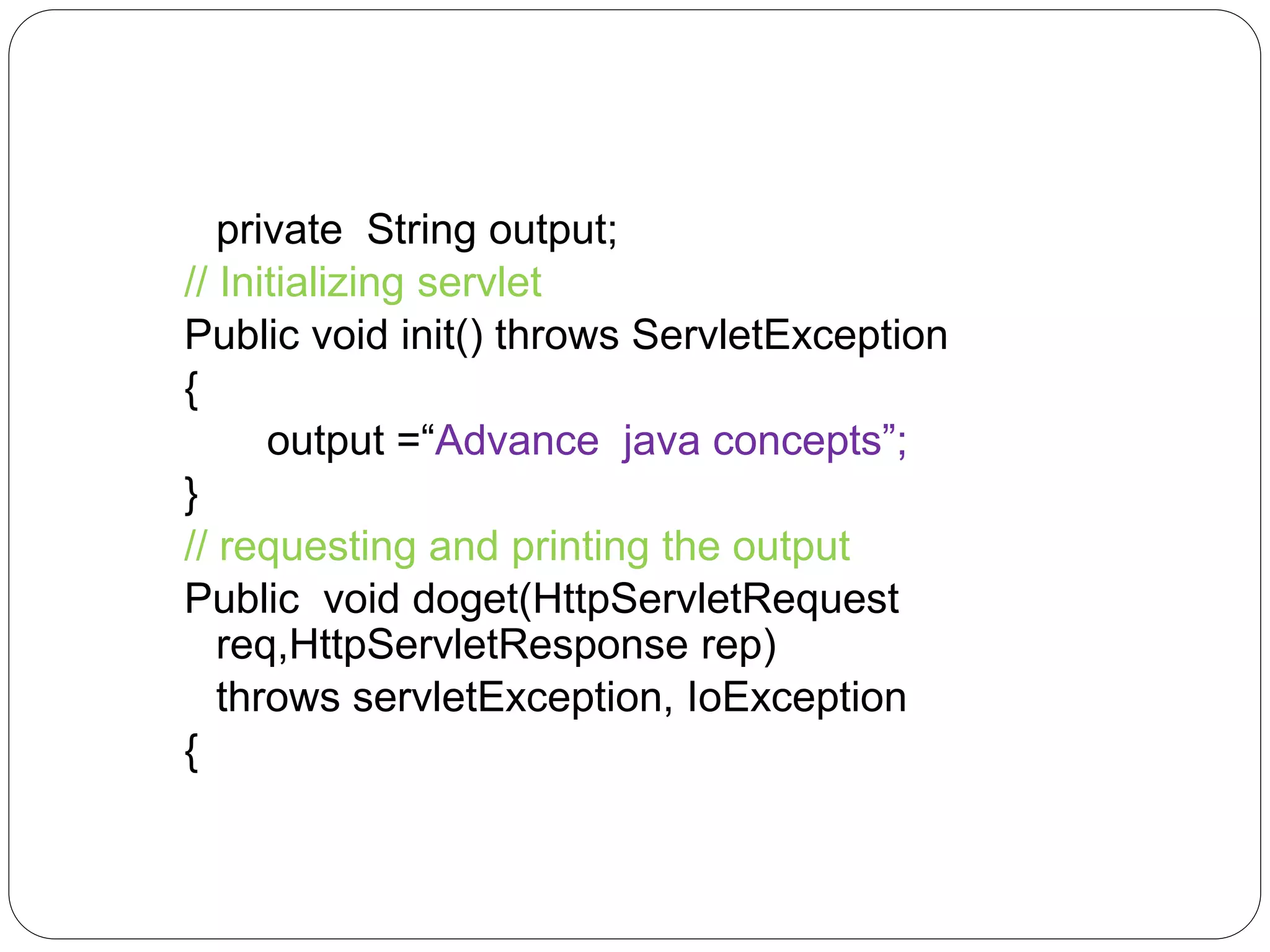 LIFE CYCLE OF SERVLET | PPTX