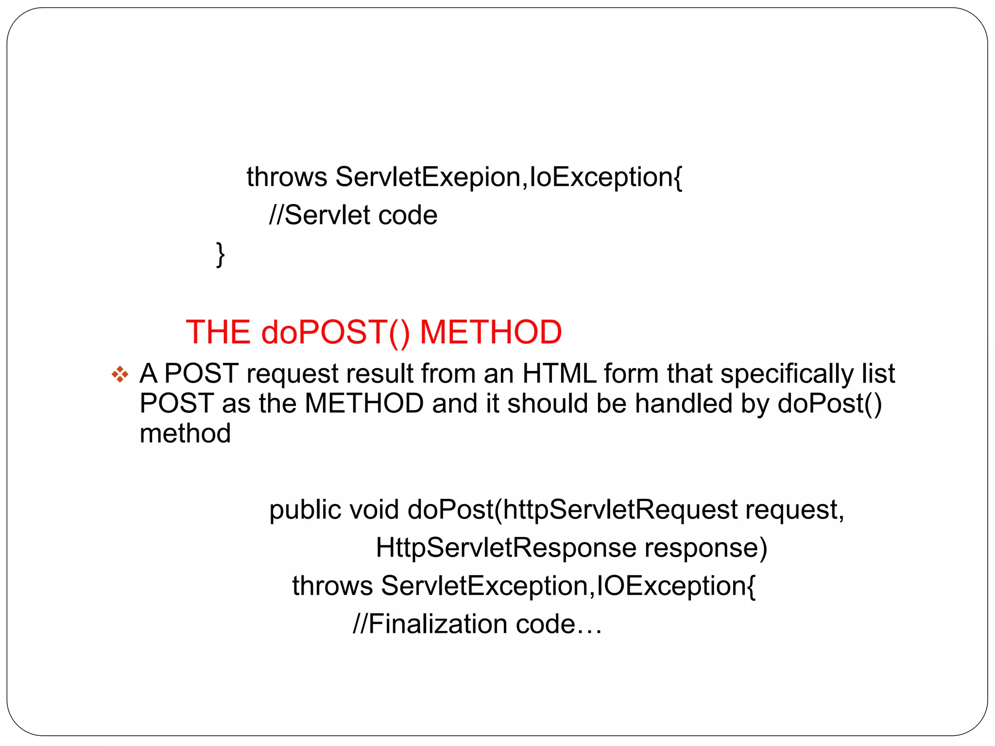 LIFE CYCLE OF SERVLET | PPTX