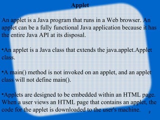 Java applet | PPT