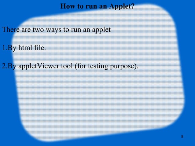 Java applet | PPT