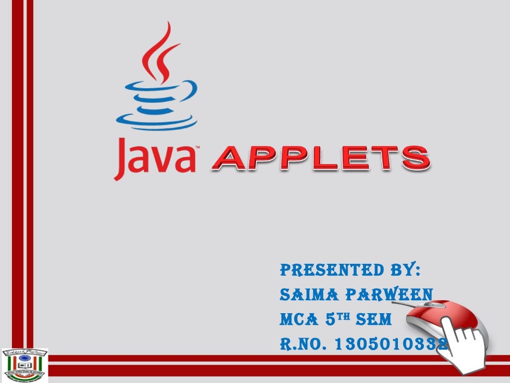 Java applets Java applets