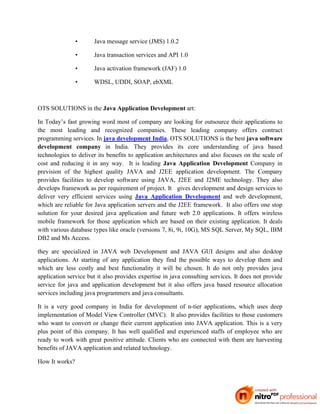 Java application-development-in-india | PDF